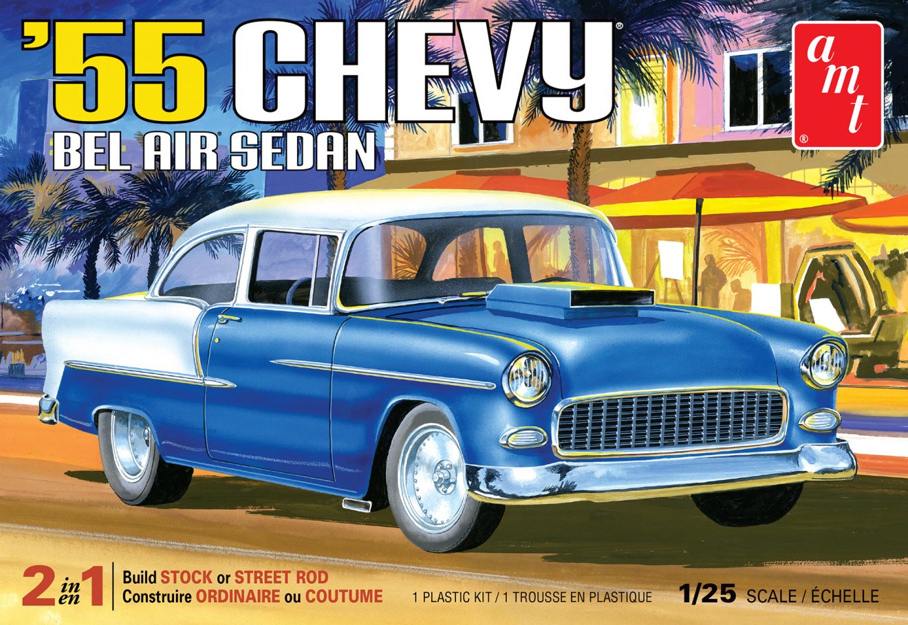 AMT 1955 Chevy Bel Air Sedan 1:25 Scale Model Kit | Round2