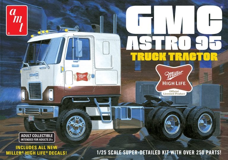 AMT GMC ASTRO 95 SEMI TRACTOR (MILLER BEER) 1:25 SCALE MODEL KIT | Round2