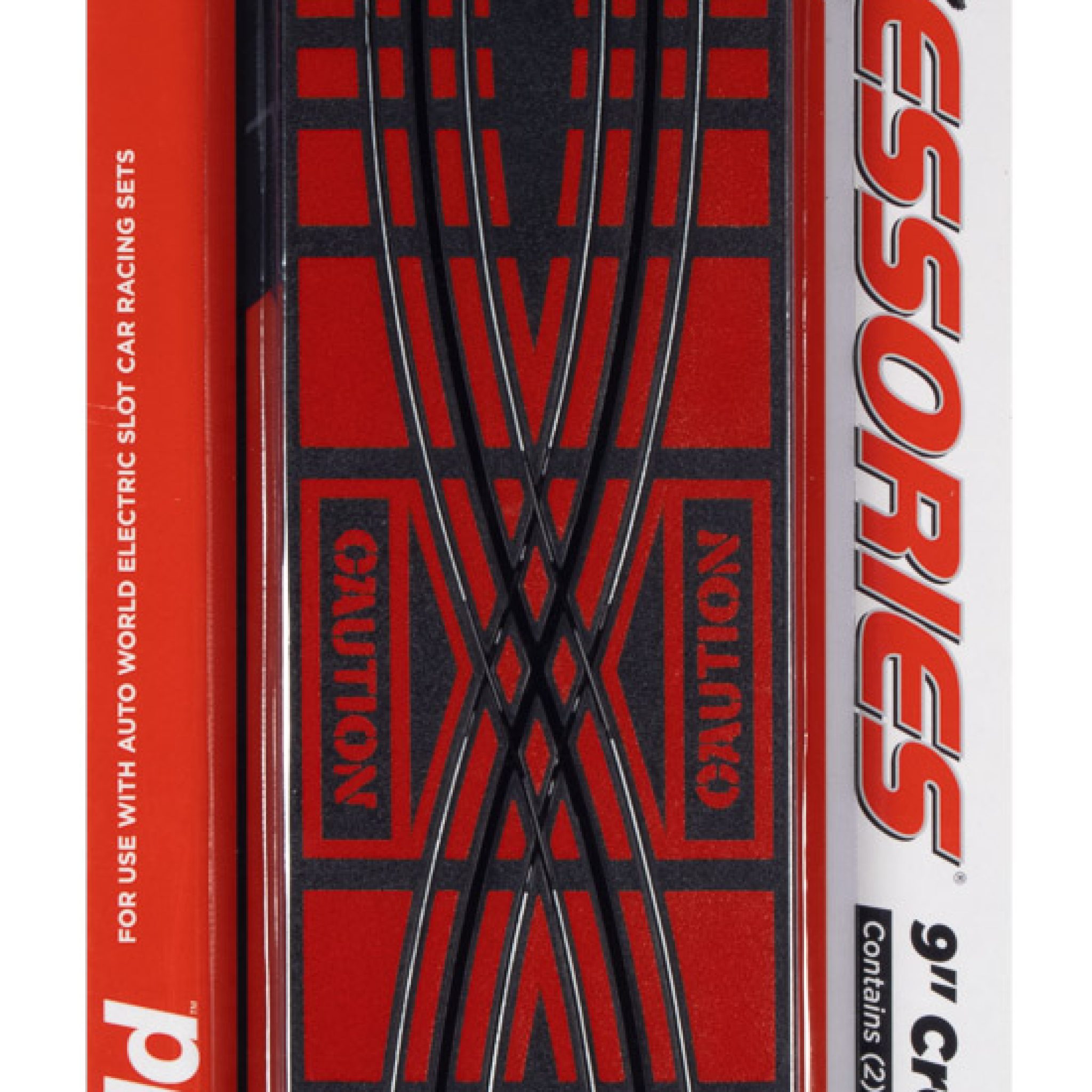 AUTO WORLD 9″ CROSSOVER TRACK (2-PACK) HO SCALE | Round2