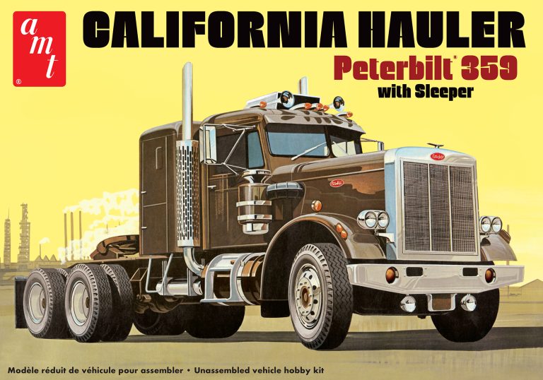 AMT PETERBILT 359 CALIFORNIA HAULER W/SLEEPER 1:25 SCALE MODEL KIT | Round2