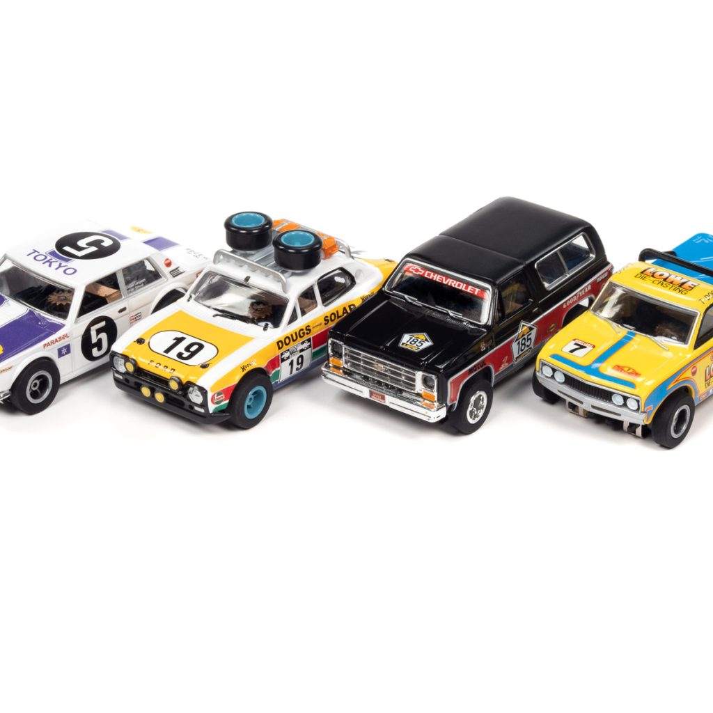 AUTO WORLD XTRACTION RALLY HO SCALE SLOT CARS – SET B | Round2