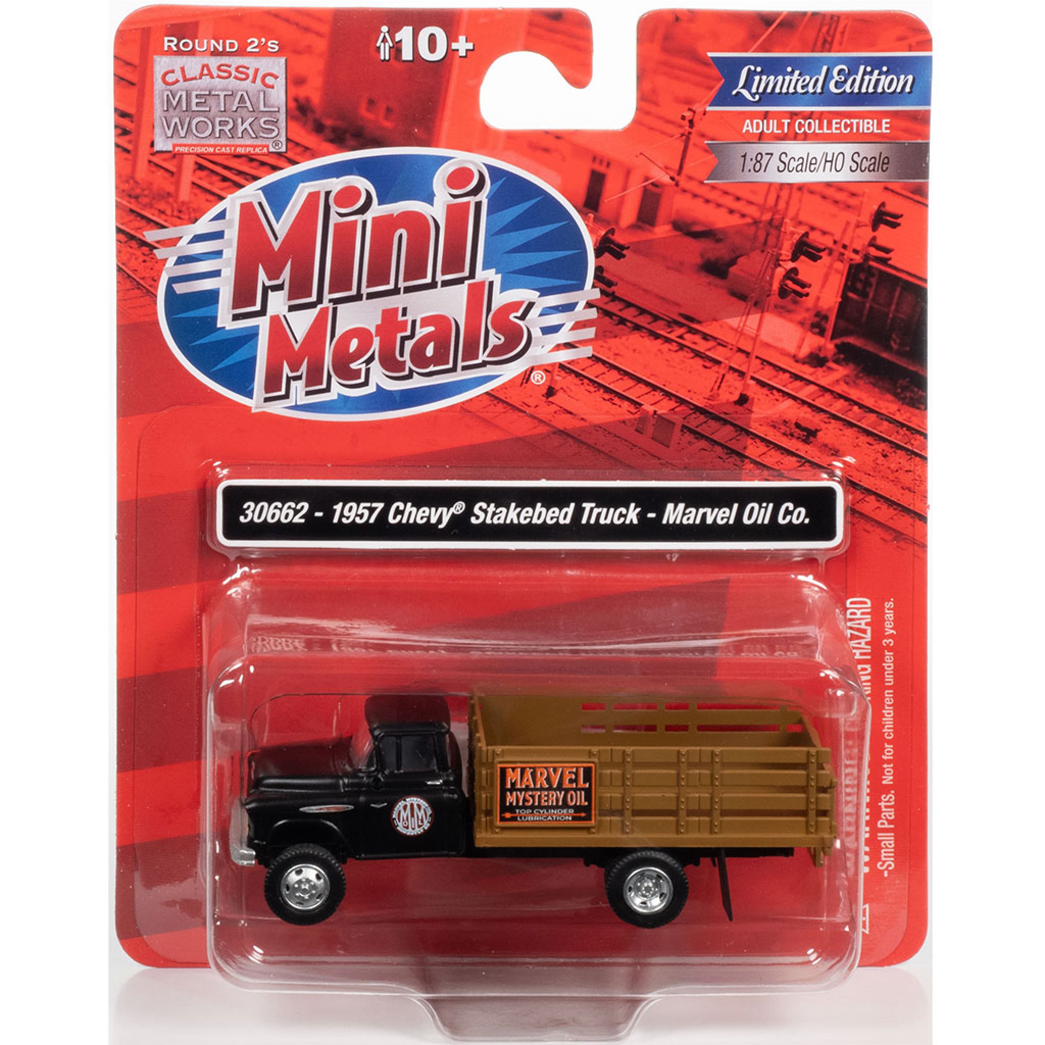 CLASSIC METAL WORKS 1957 CHEVY STAKEBED TRUCK (MARVEL OIL CO) 1:87 HO ...