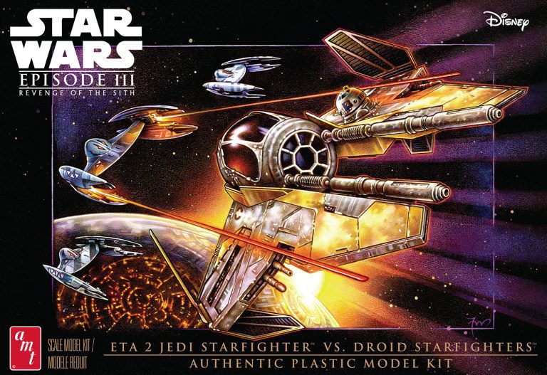 Star Wars: Revenge of the Sith Jedi Starfighter vs Droid Fighters 1:48 ...