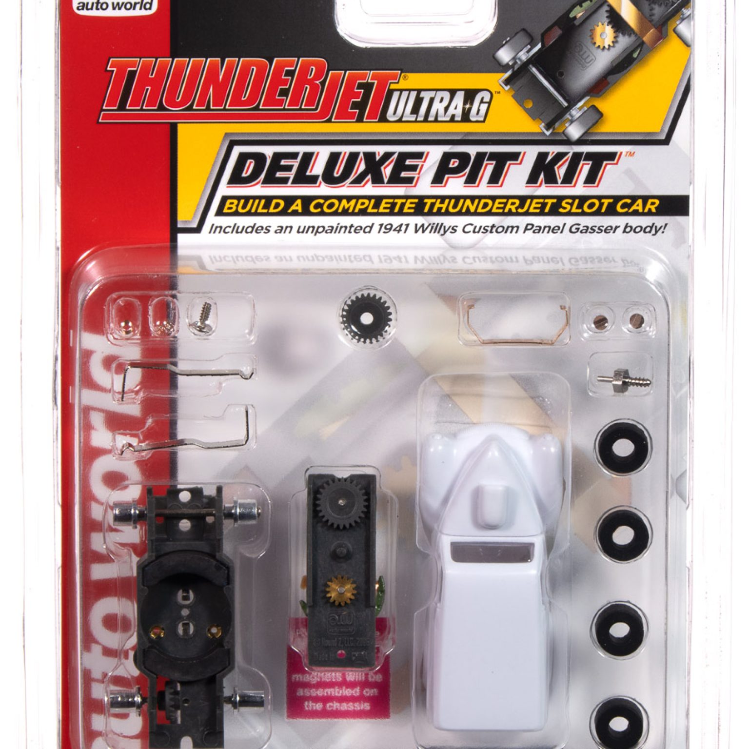 Auto World Thunderjet Deluxe Pit Kit (1941 Willys Gasser Body) HO Scale ...