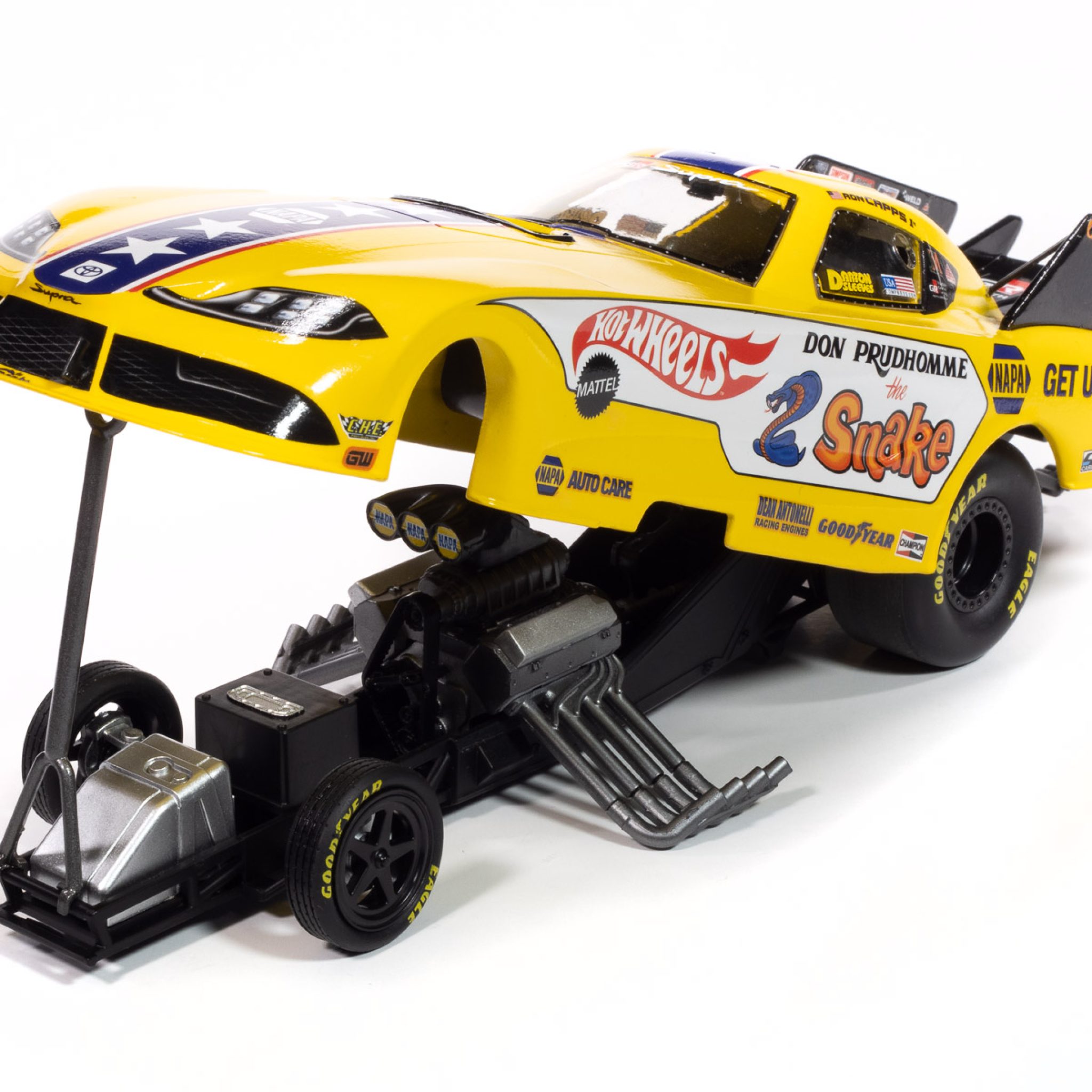 Auto World 2023 Ron Capps Napa Hot /Wheels/Snake Funny Car Toyota Supra 1:24 Scale Diecast | Round2