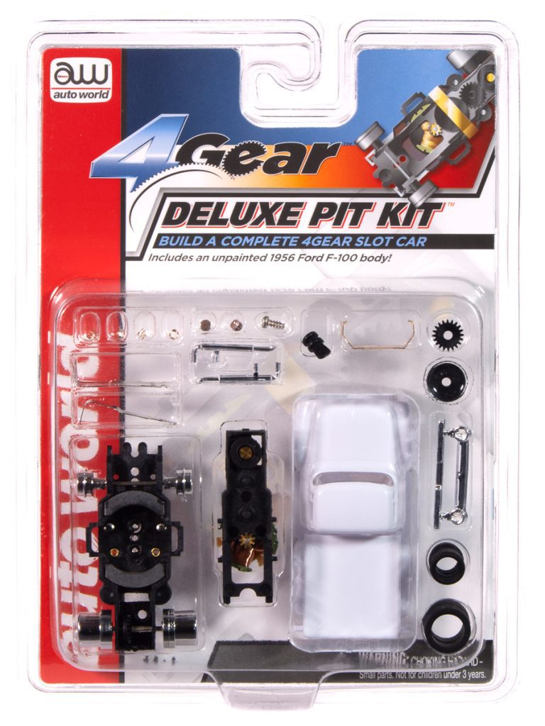 Auto World 4 Gear Deluxe Pit Kit (1956 Ford F-100 Pickup) HO Scale Slot ...