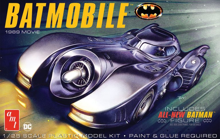 AMT 1989 Batmobile w/Seated Batman Figure 1:25 Scale Model Kit | Round2