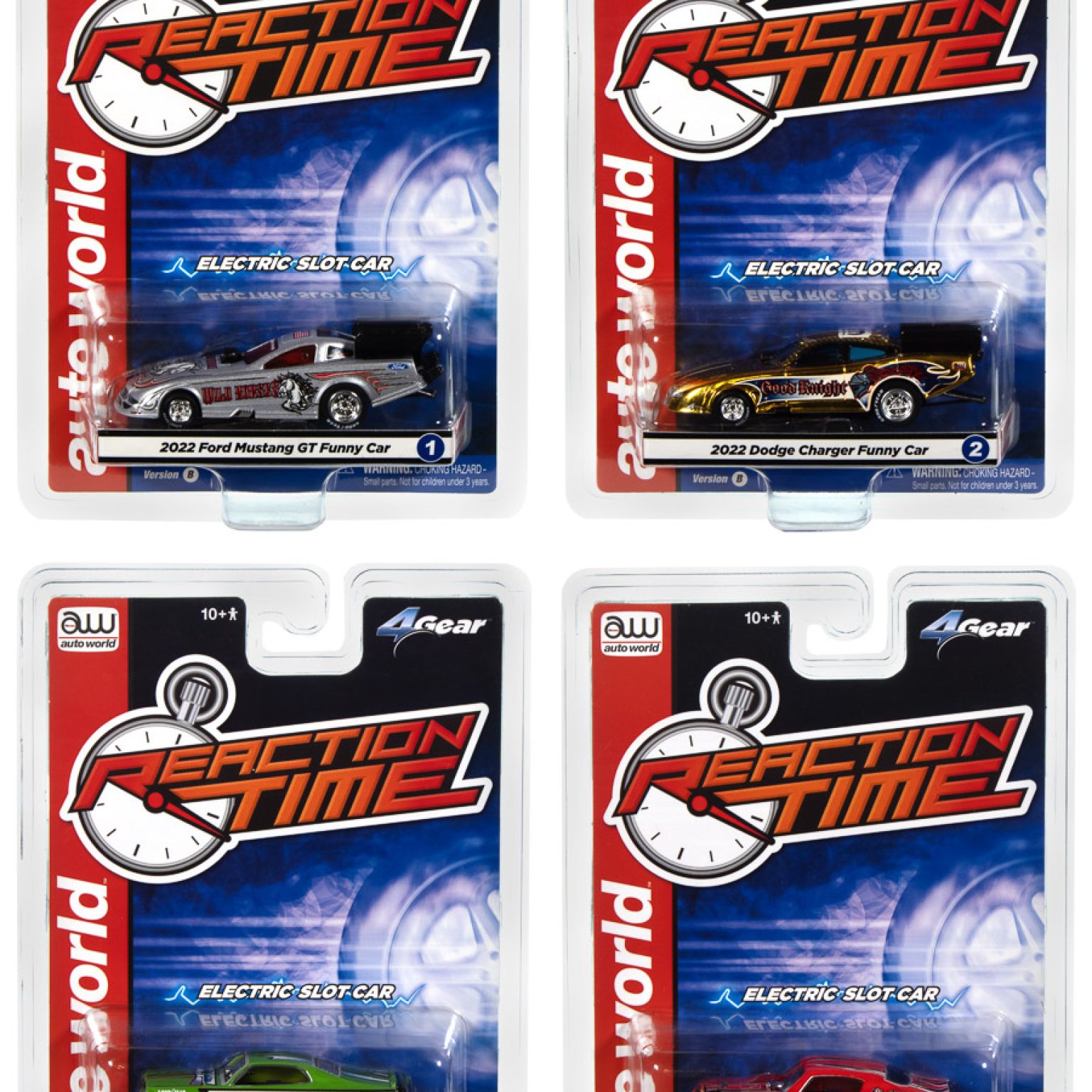 Auto World 4Gear Reaction Time HO Scale Slot Car – Version B | Round2