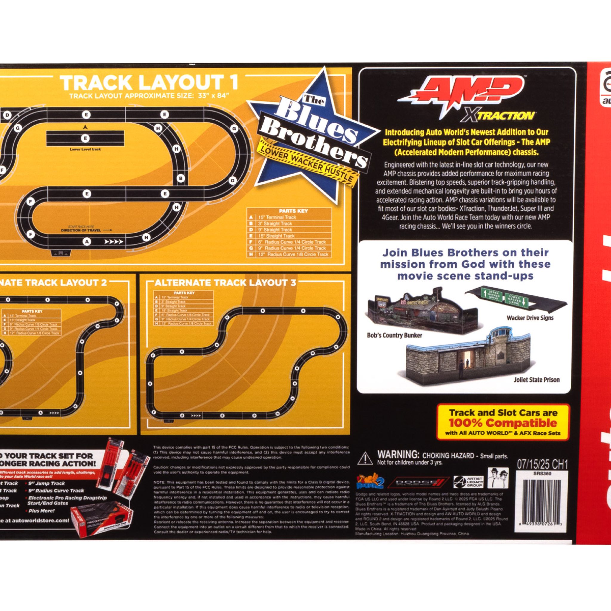 Auto World 18′ Blues Brothers Lower Wacker Hustle Slot Race Set HO ...