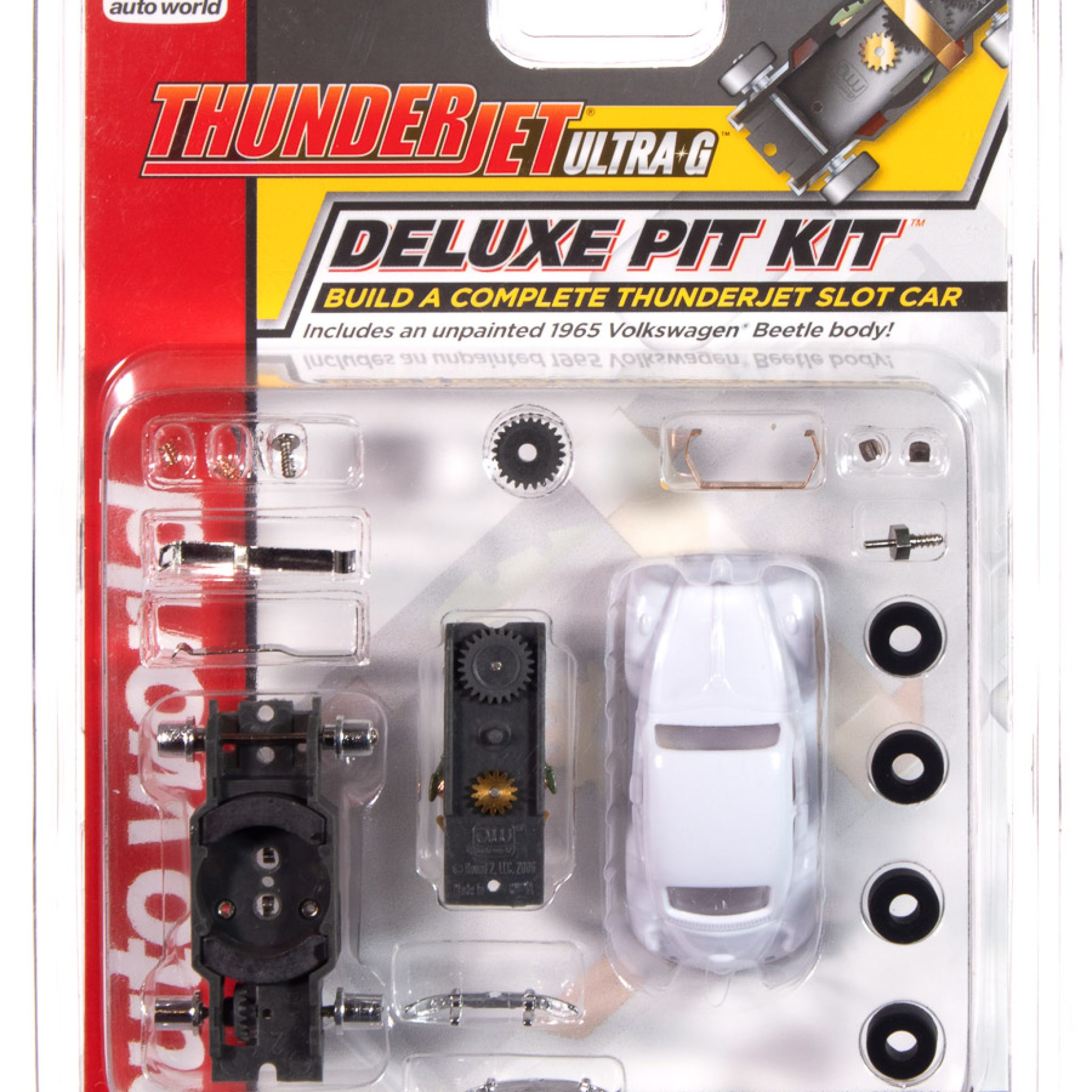 Auto World Thunderjet Deluxe Pit Kit (1965 Volkswagen Beetle) HO Scale ...