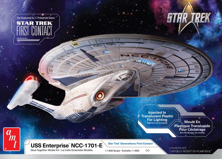 AMT Star Trek U.S.S. Enterprise NCC-1701-E (Translucent) 1:1400 Scale ...